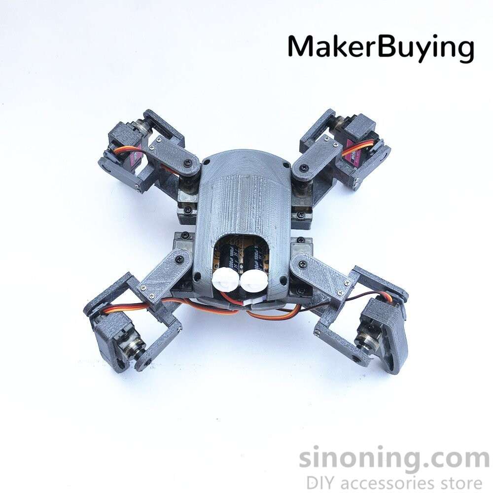 R1 Four-legged Spider Robot mg90s kit Maker Nodemcu Education WIFI Can ...