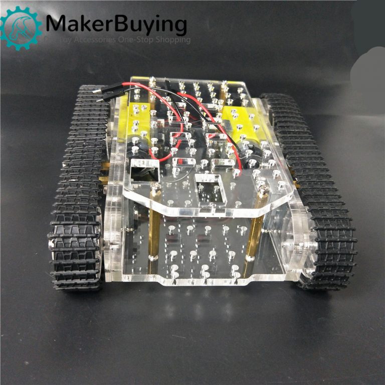 R4 Acrylic Robot Tank chassis Transparent CNC making beautiful platform ...