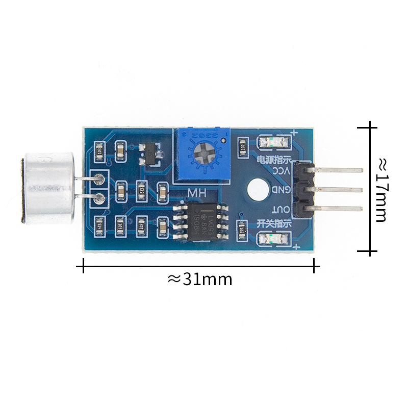 3pin Voice Sound Detection Sensor Module DIY Intelligent Smart Vehicle ...