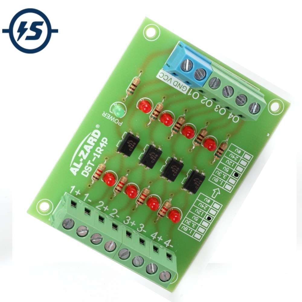 Optocoupler Isolator 5V to 24V PLC Signal Converter Level Voltage Board ...