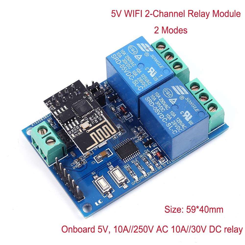 ESP8266 ESP-01 Wifi Relay Module Remote Control Switch 1 2 4 Channel 5V ...