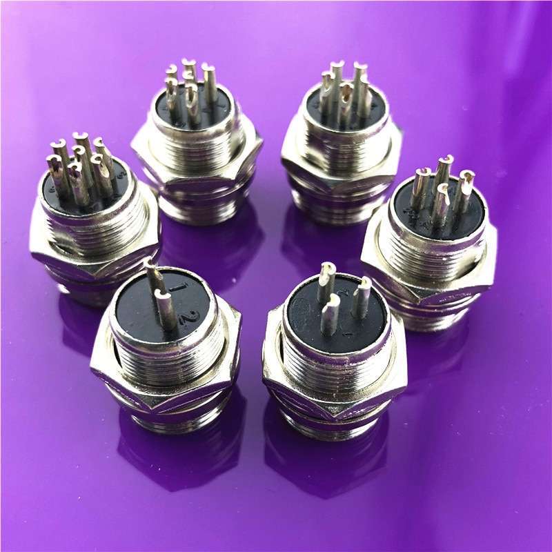 1pc GX12 2/3/4/5/6/7 Pin Male 12mm L116-121 Circular Aviation Socket ...