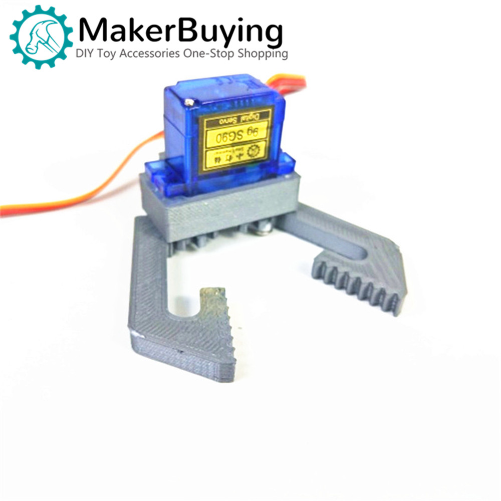 Gray Upgraded Hand Grab Machine Grab Grip Robot Claw Robot sg90 Parts ...