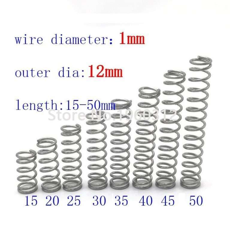 10pc wire diameter 1mm OD12mm Micro Small Compression spring 304 ...