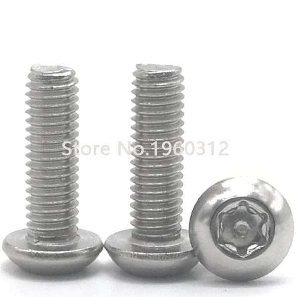 2-20pcs Security Screw M3 M4 M5 M6 M8 A2 Stainless Steel Torx Button Head Tamper Proof Security ...