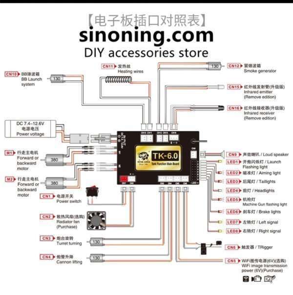 heng long tank 6.0 6.0s remote control upgrade motherboard control ...