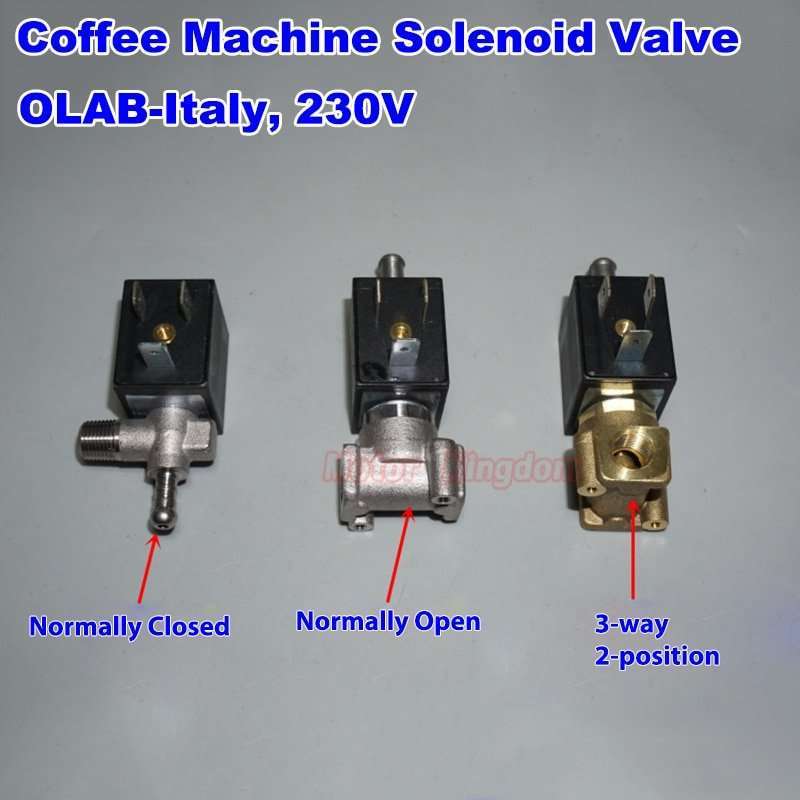 OLAB Italy Coffee Maker Machine Solenoid Valve Steam Hot Water Normally ...