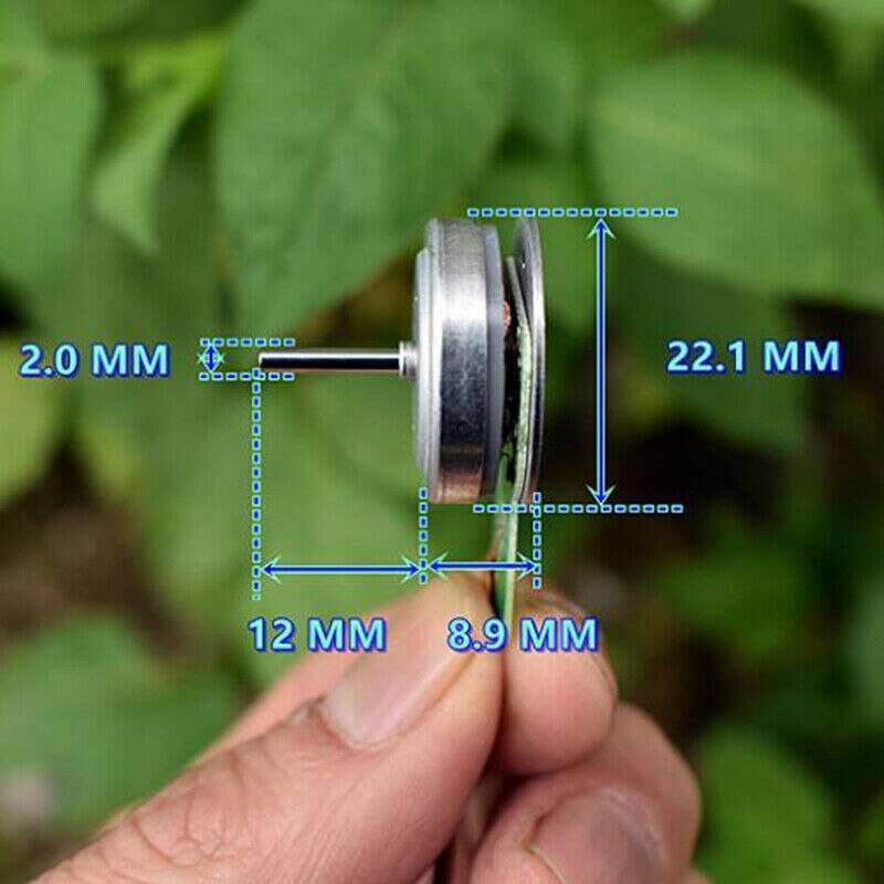 CDS8J-1 Micro Small 22mm Ultrathin DC Brushless Motor Outer Rotor 3 ...