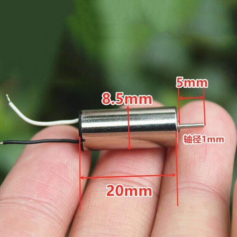 8520 Coreless Motor 8.5mm*20mm DC 3.7V 46000RPM Ultra-High Speed RC ...
