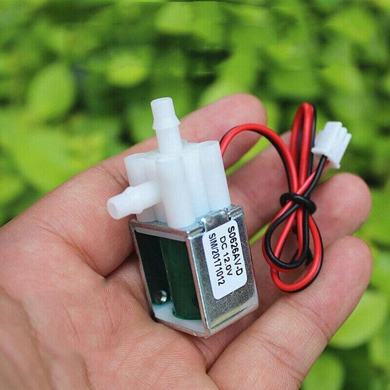 DC12V Micro Mini Electric Solenoid Valve Normally Closed N/C Water ...