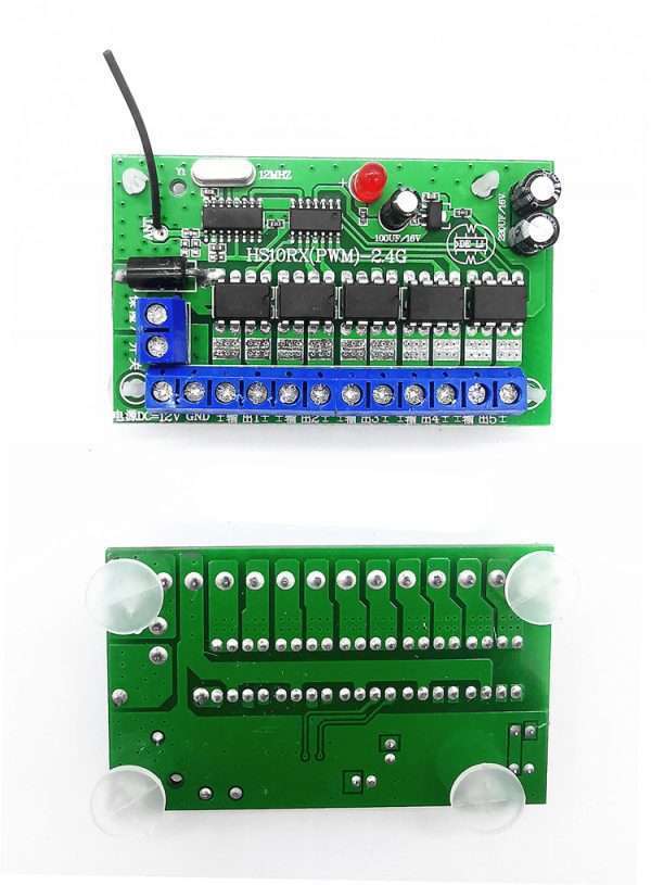 HS10PWM 10-Channel Remote Control Receiver DIY Smart Car Robot Remote ...