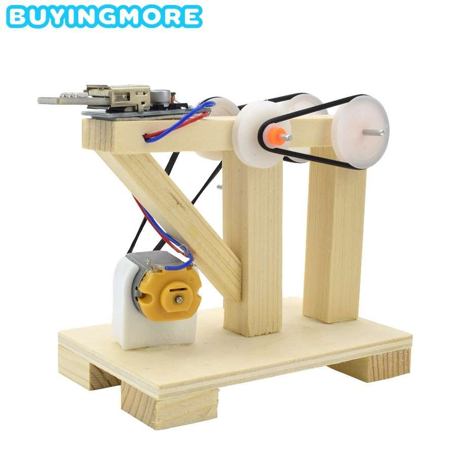 DIY Assemble Toys Manual Generator Model Kits Wood Educational Toys for ...