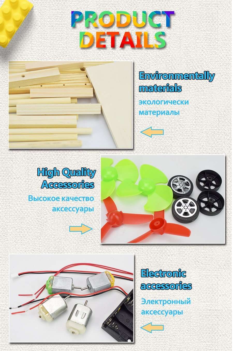 DIY Assemble Toys Manual Generator Model Kits Wood Educational Toys for ...