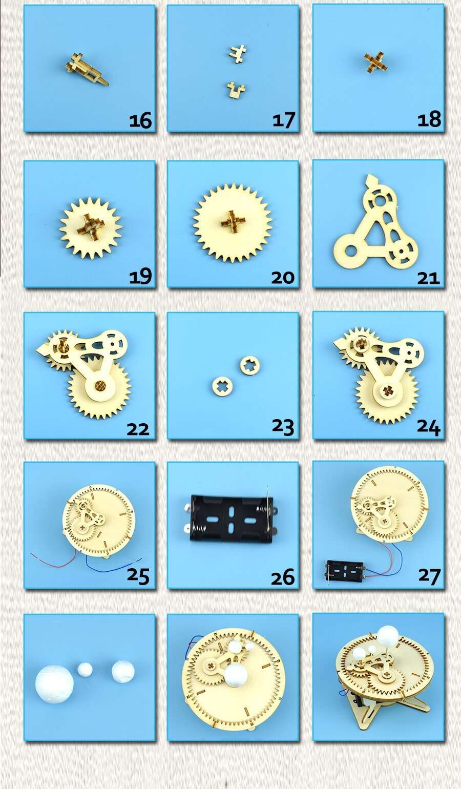 Universe Planet Motion Model Kits Science Toy for Children DIY Assembly ...