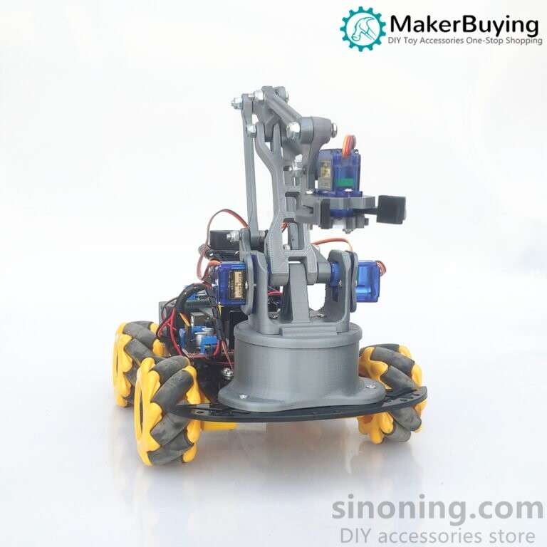 ps2 4WD remote control mecanum omnidirectional wheel trolley with 4dof ...