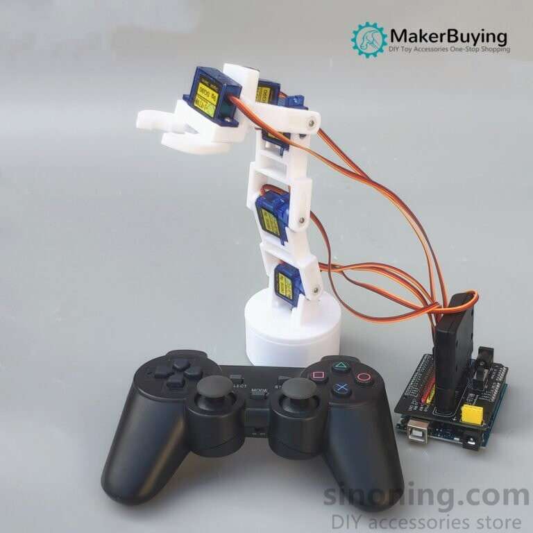 PS2 Remote Control 6DOF 3D Printing Robot Arm Kit for Arduino Control Learning Kit DIY ...