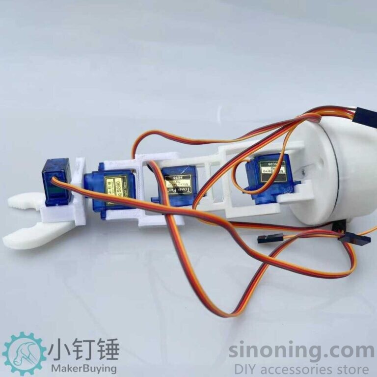 5dof five degree of freedom 3D printing robotic arm gripper sg90 servo ...