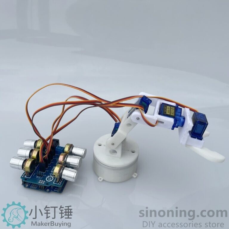 5dof five degree of freedom servo robotic arm for arduino potentiometer ...