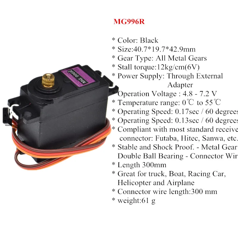 6 DOF DIY Robot Manipulator Metal Alloy Mechanical Arm Clamp Claw Kit ...