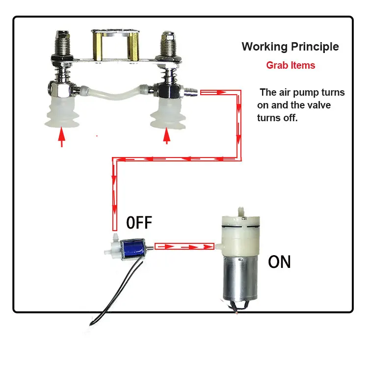 UNO R3 Robotic Arm True Air Pump Suction Cup Multi-purpose Pumping Water Pump Support For ...