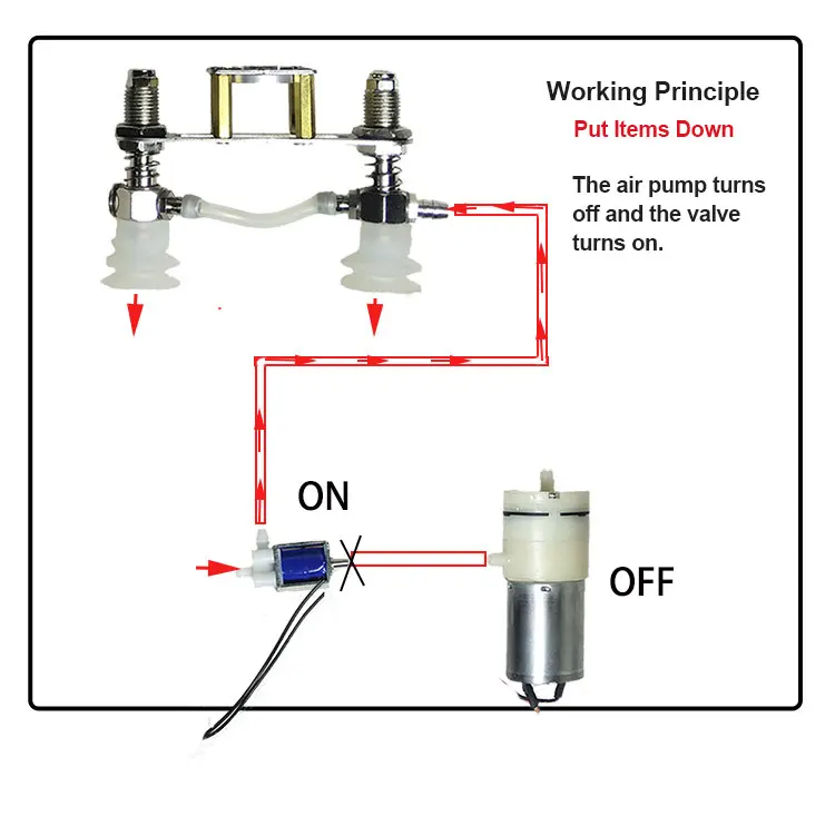 1/3/6/10/20kg Load Industrial Air Pump Suction Cup for Arduino Robot ...