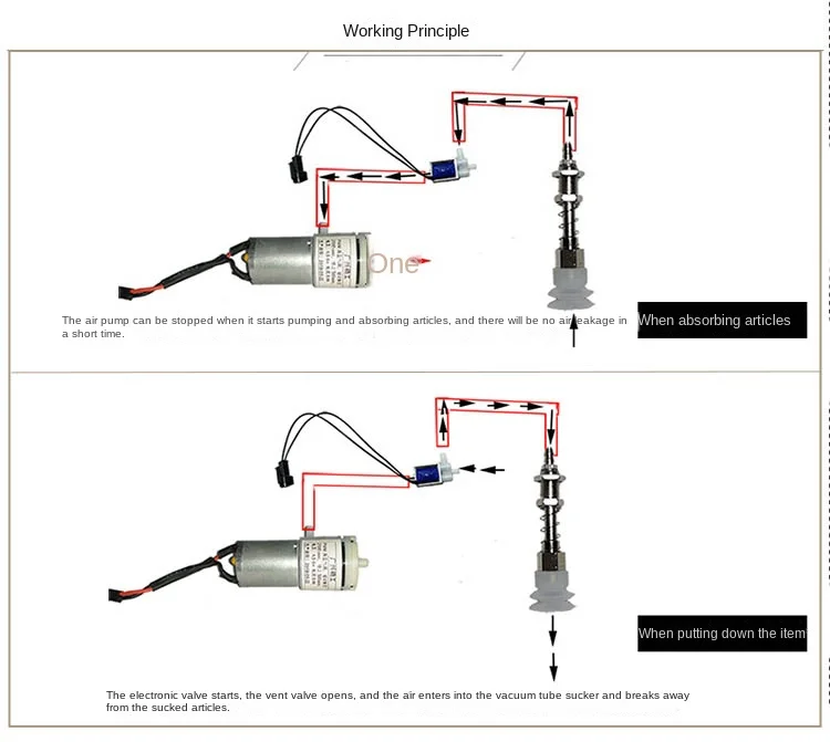 1/3/6/10/20kg Load Industrial Air Pump Suction Cup for Arduino Robot ...