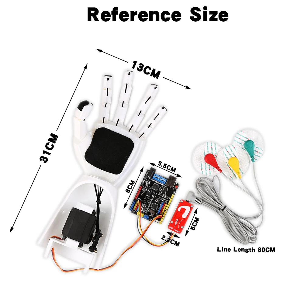Emg Controlled Robotic Arm Arduino Emg Sensor Diy Kit School Science