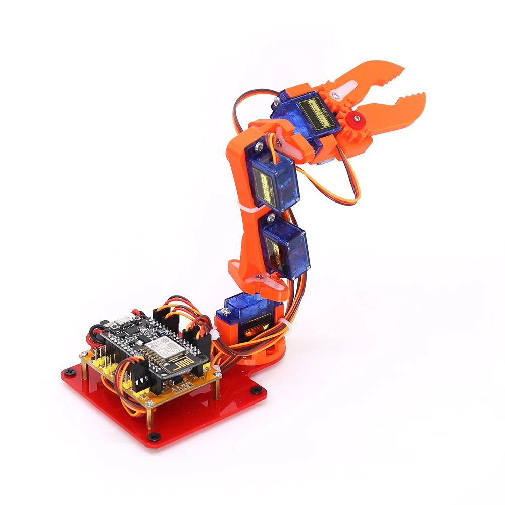 Robotic Arm DIY Kit for Arduino 5-Axis robot SG90 servo DIY parts NodeMCU Manipulator Claw ...