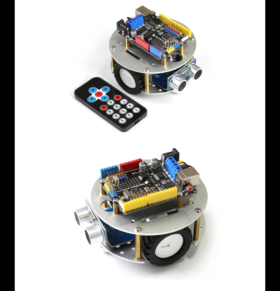 2WD Smart Car DIY kit for Arduino UNO R3 N20 motor Metal aluminum ...