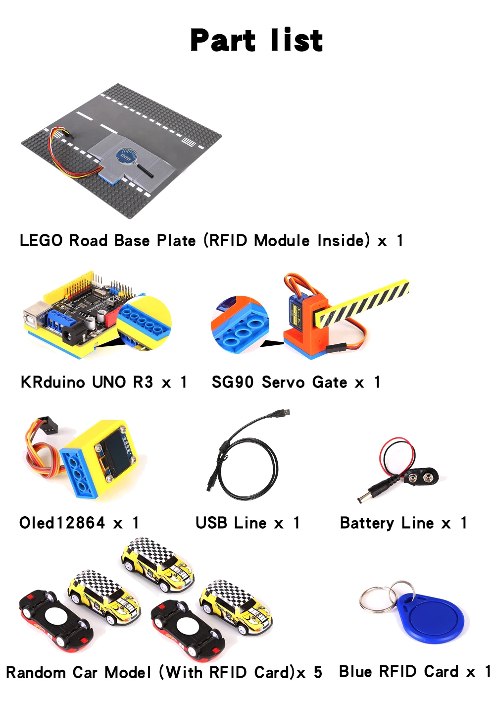 RFID parking lot access control system scene simulation Arduino teaching model STEM school ...
