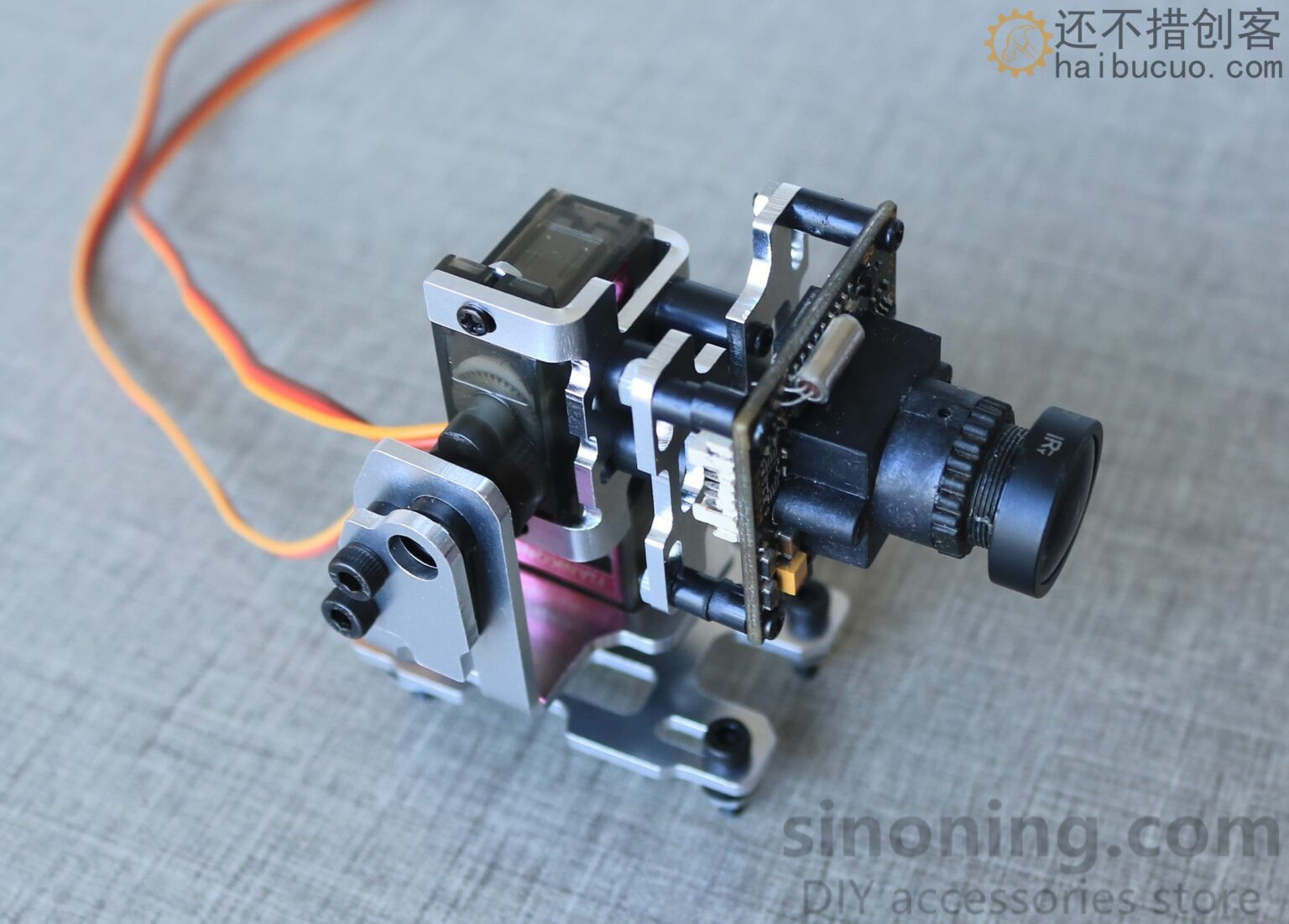 Servo gimbal bracket, sky end FPV head tracking dual axis gimbal FPV ...