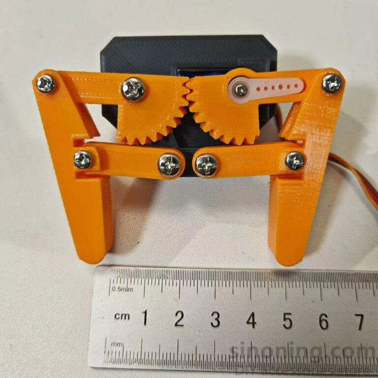 Desktop robotic arm gripper two finger fixture robot compatible with sg90 servo gripper SNM5 ...